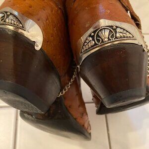 Boulet | Shoes | Boulet Ostrich Western Cowboy Rockabilly Harness Metal ...